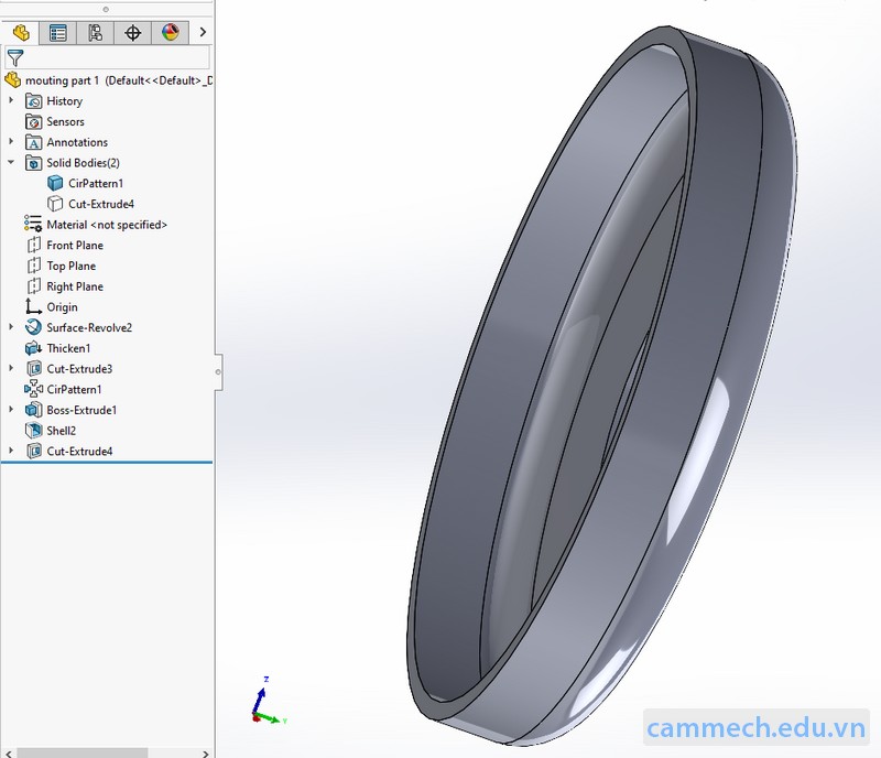 Hướng Dẫn Sử Dụng Lệnh Mounting Boss Trong Solidworks